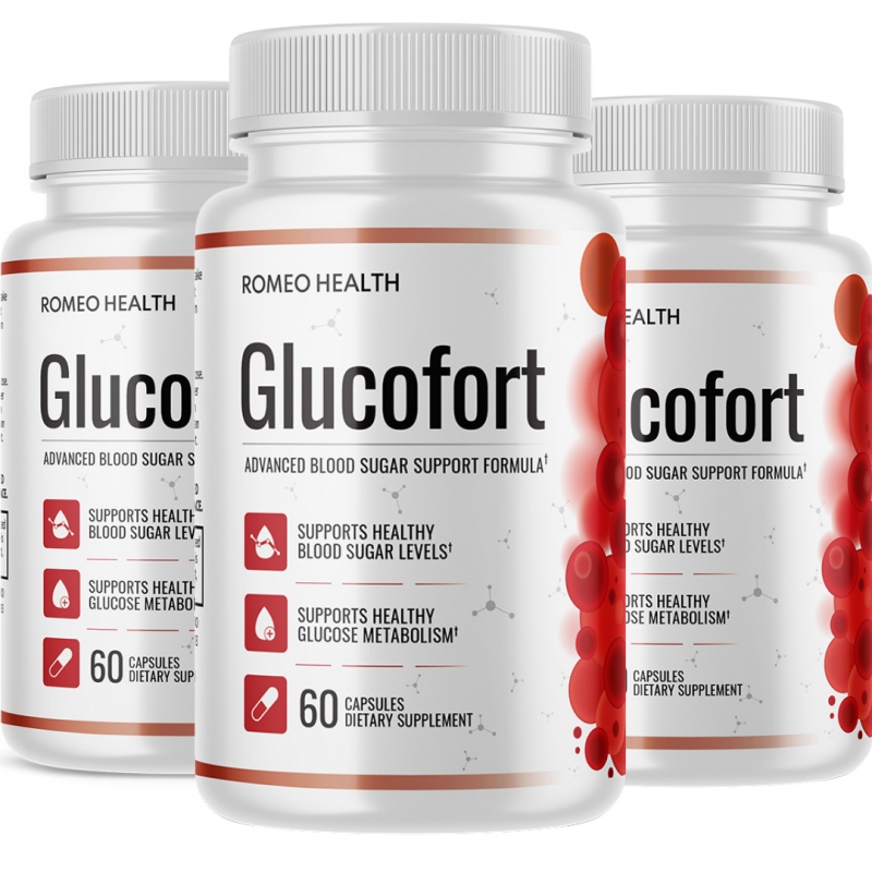 (3 Pack) Glucofort Advanced Blood Sugar Support Formula -60 Capsules ...